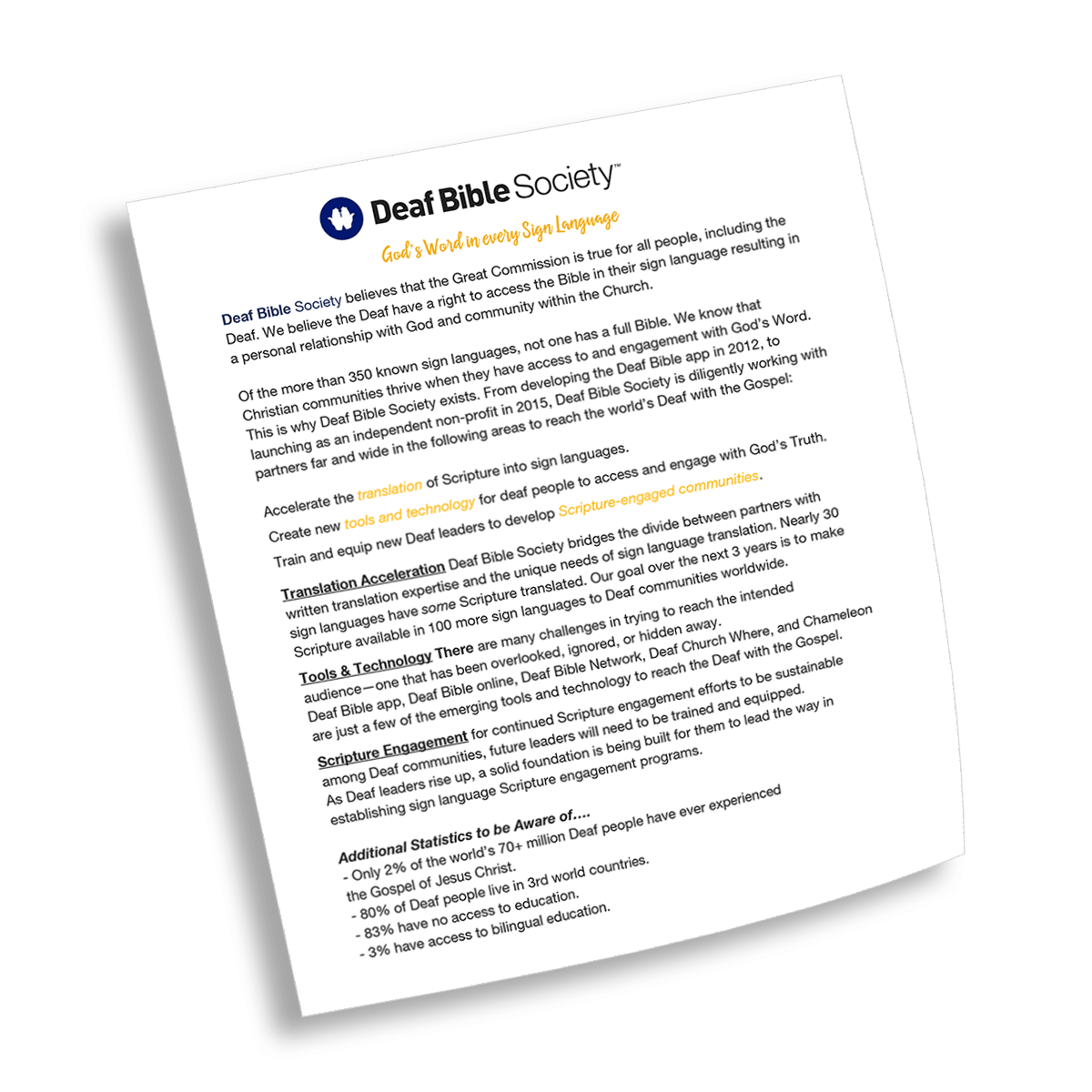 Deaf Bible Society Resource Center